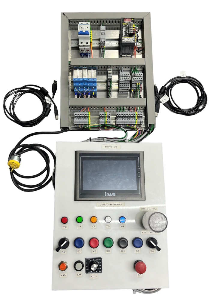 Demo De Plc Hmi Completo Con Entradas Salidas Señalizacion Y